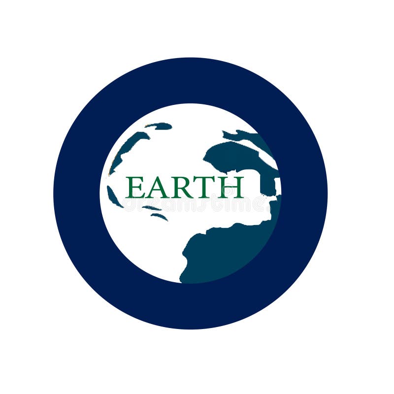 Beautiful and Elegant Earth Image and Earth Logo AI Generated Stock ...