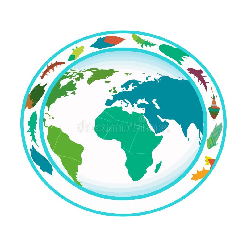 Beautiful and Elegant Earth Image and Earth Logo AI Generated Stock ...