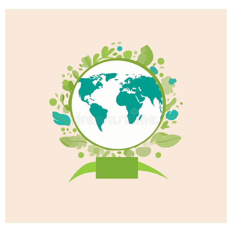 Beautiful and Elegant Earth Image and Earth Logo AI Generated Stock ...