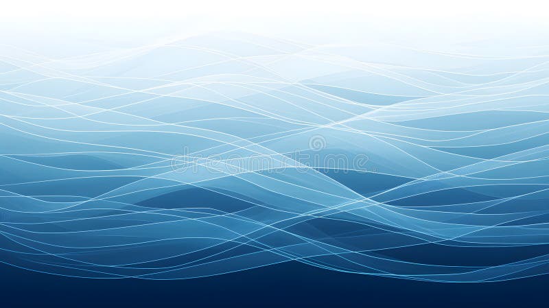 Beautiful and Elegant Gradient Flowing Blue Horizontal Wave Pattern ...