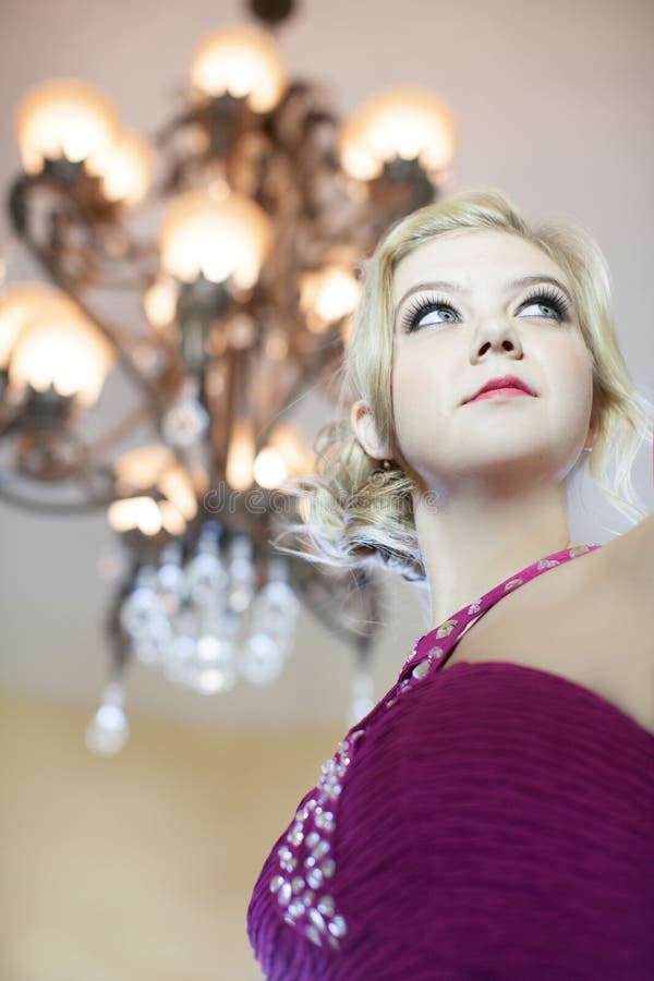 Beautiful Elegant Lady stock photo. Image of gown, blue - 28981786