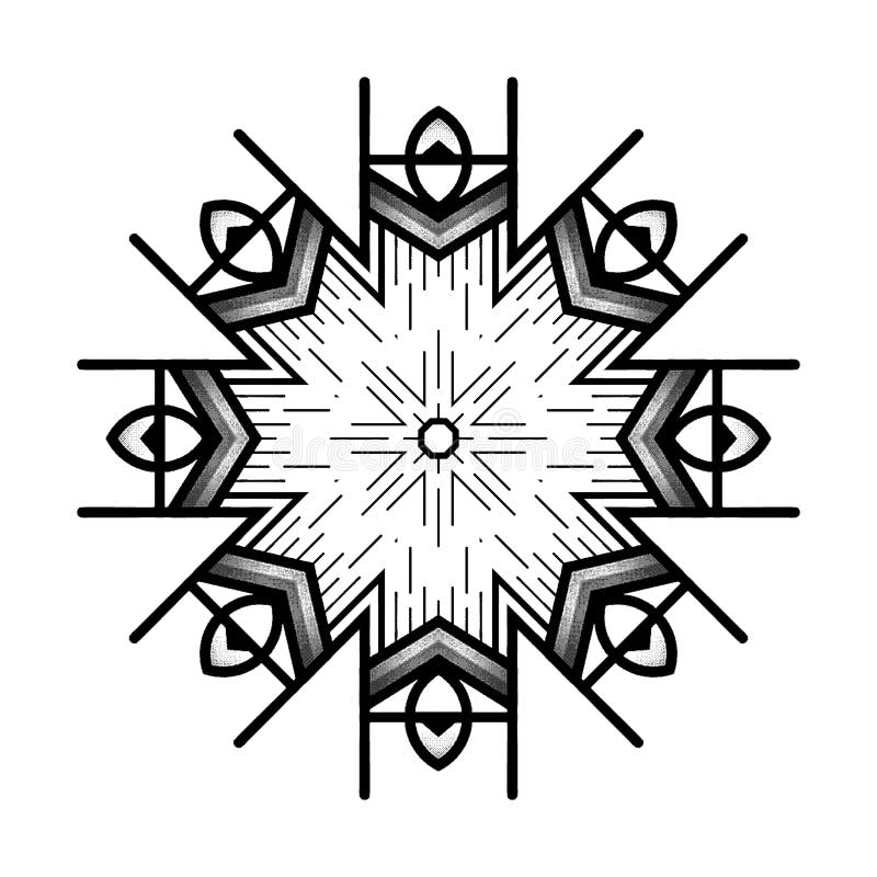 Beautiful and Elegant Monochromatic Symmetrical Mandala Designs on ...