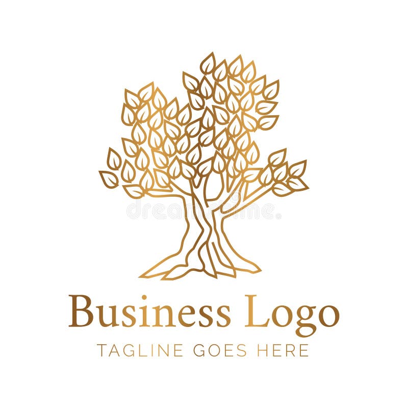 Gold Tree Logo Stock Illustrations – 11,115 Gold Tree Logo Stock ...