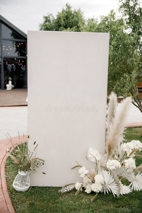 Beautiful Elegant Stylish Wedding Guest Table List Stock Image - Image ...