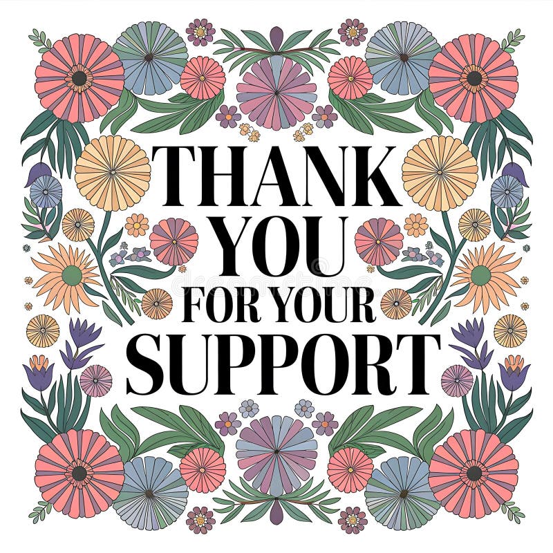 Thank You Your Support Stock Illustrations 243 Thank You Your Support