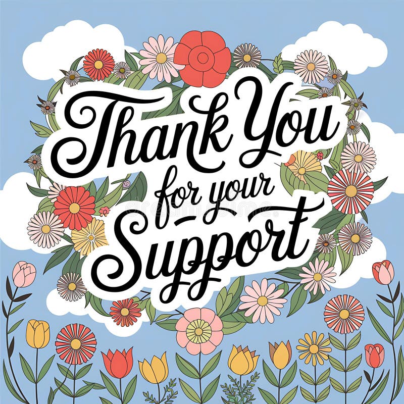 Thank You Your Support Stock Illustrations 342 Thank You Your Support