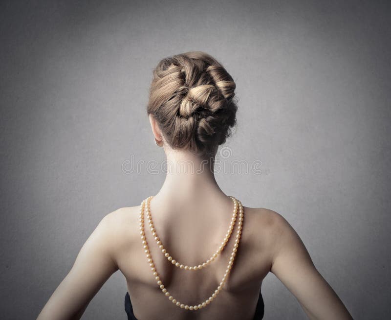 Back of a beautiful woman stock photo. Image of tree - 32888324