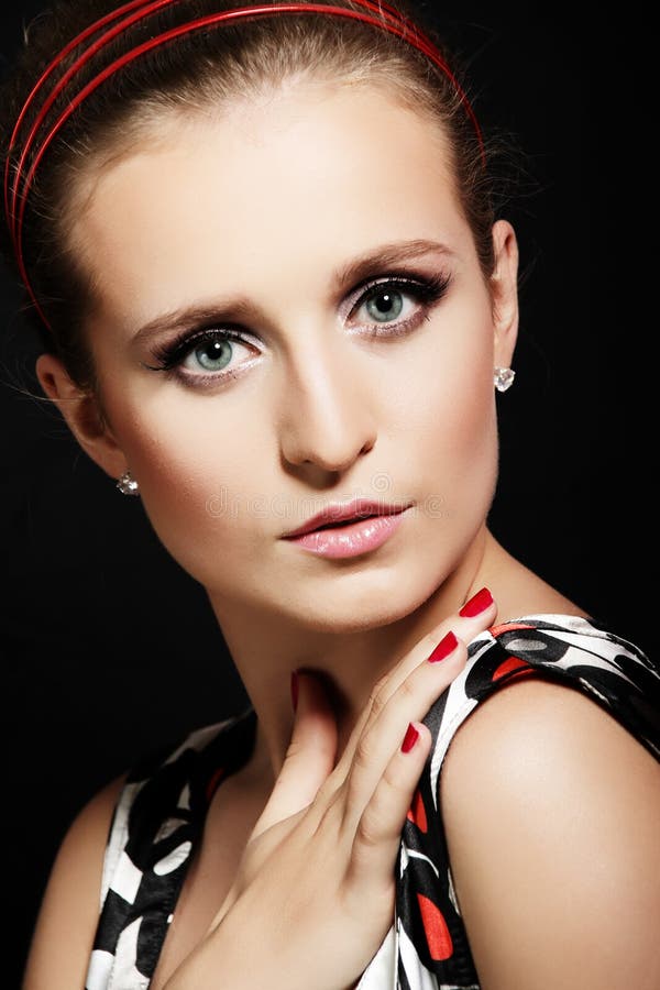 Beautiful elegant woman stock photo. Image of model, looking - 39655924