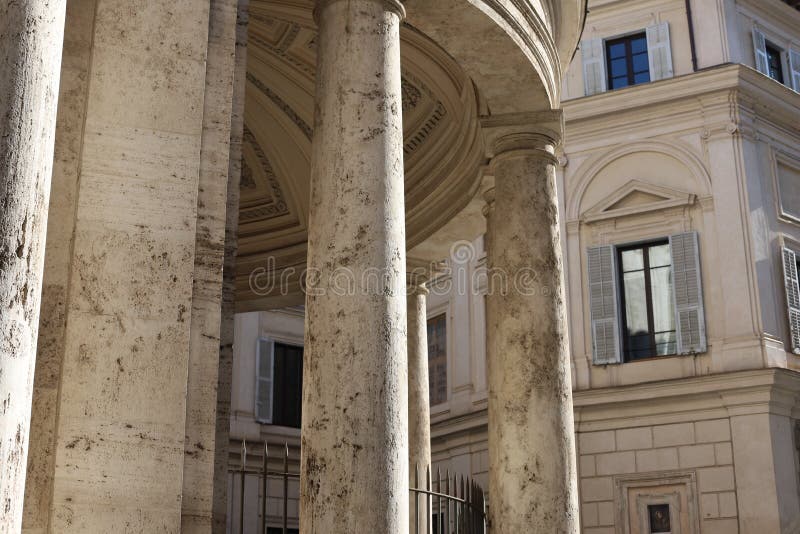 Beautiful Elements of Architecture and Views of Rome, Italy Stock Image ...