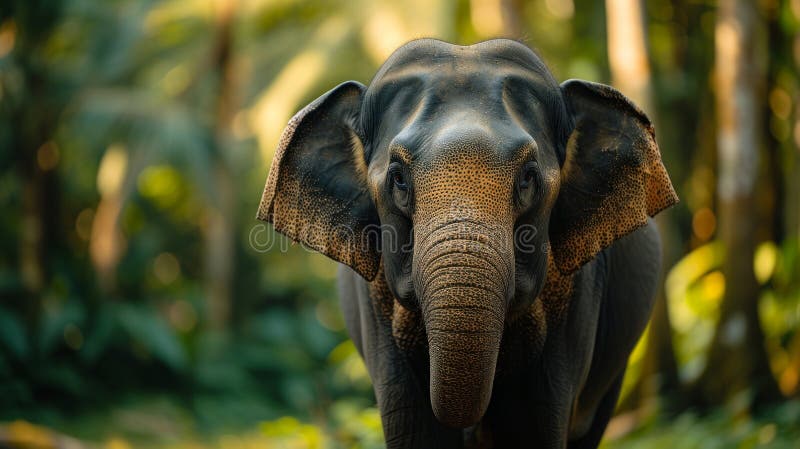 A Beautiful Elephant Looks at the Camera Stock Photo - Image of family ...