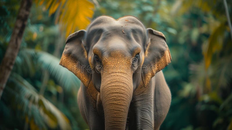 A Beautiful Elephant Looks at the Camera Stock Photo - Image of safari ...
