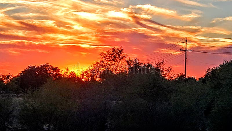 Beautiful Elk Grove, CA. Sunset Stock Photo - Image of reflection ...