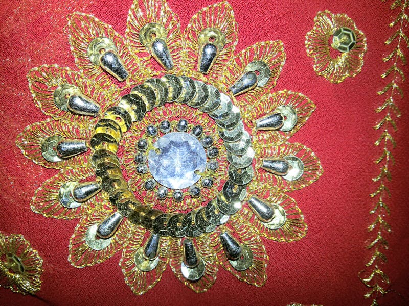 Beautiful Embroidery Design Stock Image - Image of design, embroidery ...