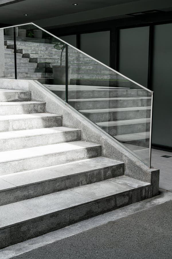 Beautiful Empty Grey Stair Step Stock Photo - Image of design, outside ...