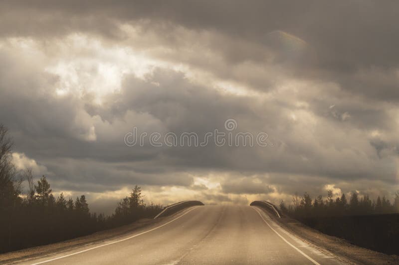 Beautiful Empty Road. Asphalt Highway Background Stock Image - Image of ...