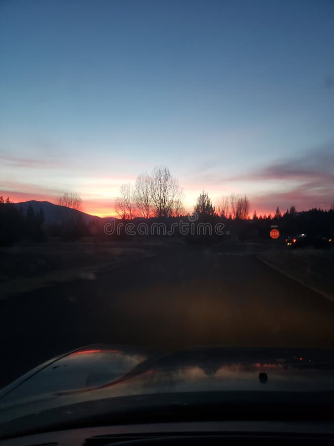 Beautiful end stock image. Image of dusk, pink, beautiful - 134223515