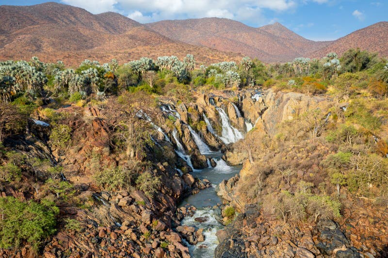 The beautiful Epupa Falls stock image. Image of river - 285589809