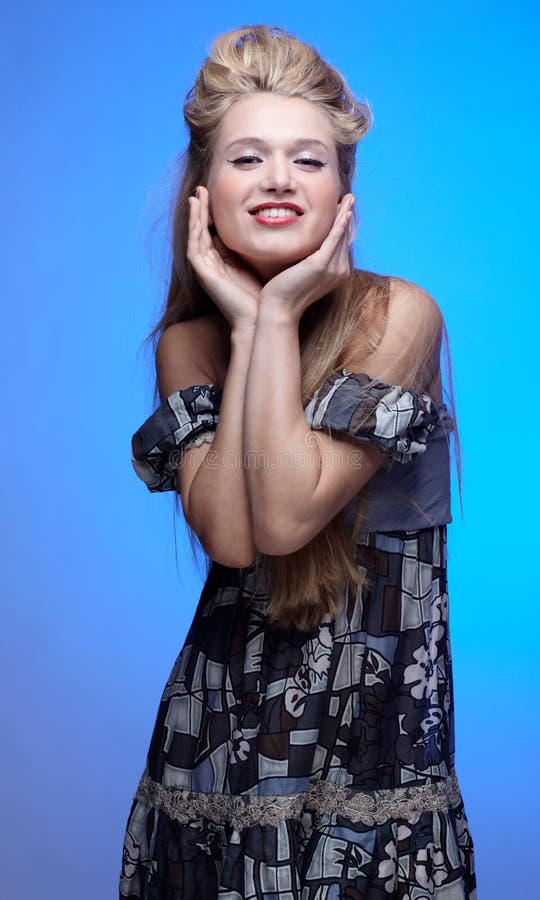 Beautiful european model stock image. Image of happy - 10312923