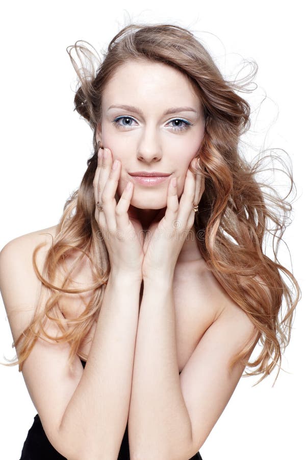 Beautiful european model stock image. Image of brown, face - 9122405