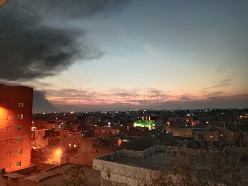 The Beautiful Evening in Lahore Editorial Image - Image of lahore ...
