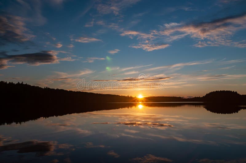 Beautiful Evening Landscape Stock Image - Image of dusk, landscape ...
