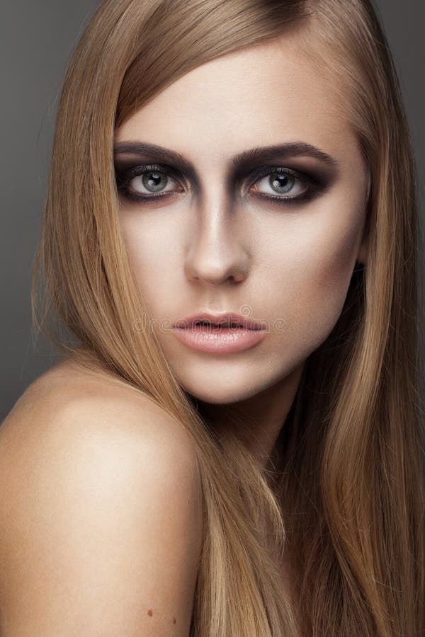 A Beautiful Evening Makeup. Stock Image - Image of nice, colorful: 66764163