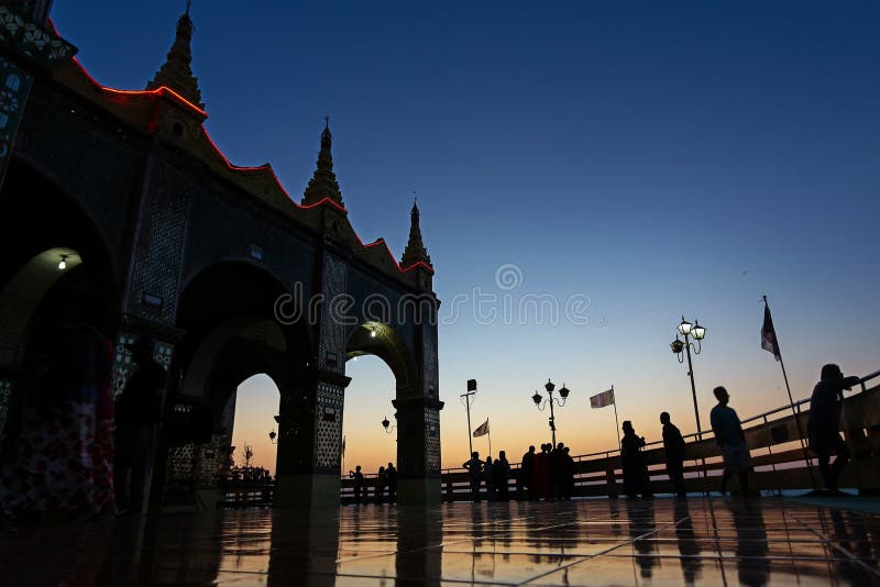 The Spirit of Myanmar stock image. Image of buddha, evening - 145240013