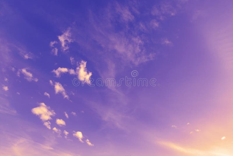 Evening Gradient Pink Sky with Crescent Moon, Copy Space Stock Photo ...
