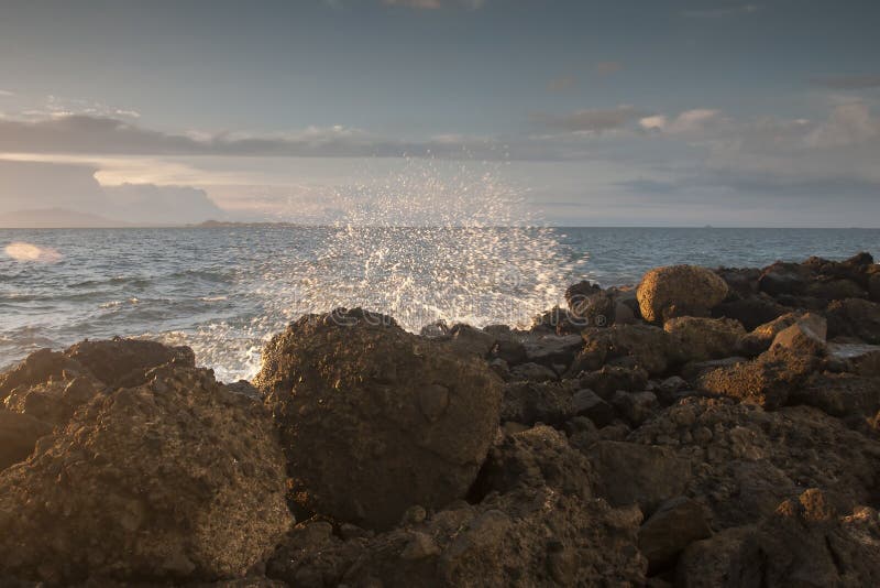 The Mountains of North Maui from Oneuli Beach Stock Photo - Image of ...