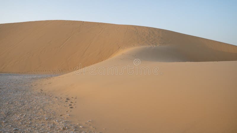 A Beautiful Evening at Singing Sand Dune in Qatar Stock Photo - Image ...