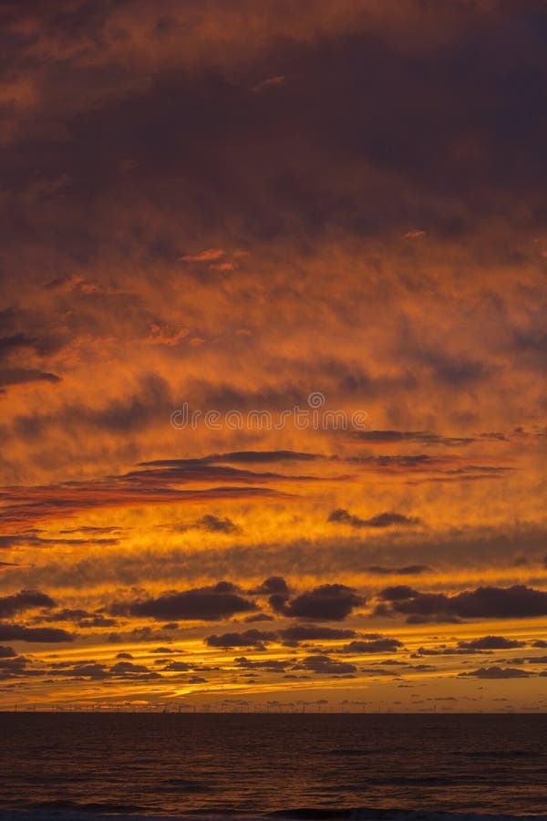 Beautiful Evening Sky. the Sky Right after Sundown. the Sky with Clouds ...
