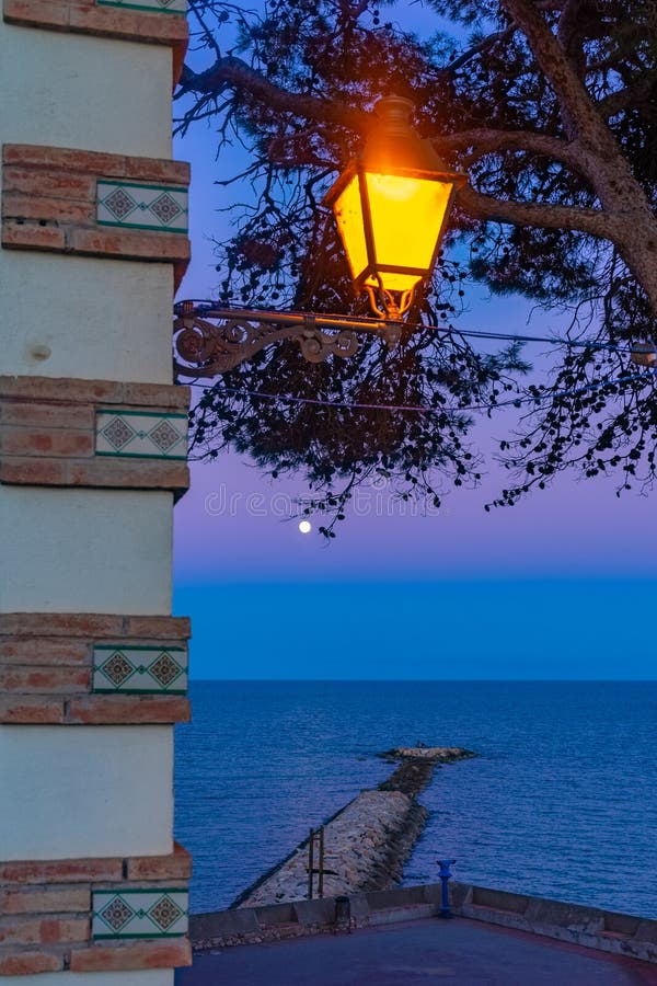 Beautiful Evening Under the Light in Costa Brava Stock Photo - Image of ...