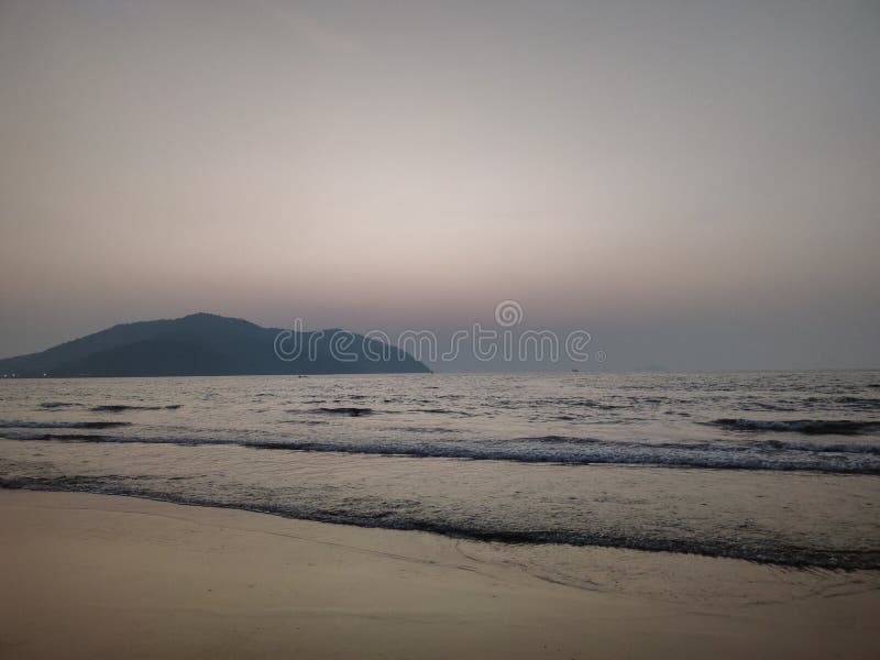 Beautiful Evening View of Karwar Beach Stock Photo - Image of evening ...