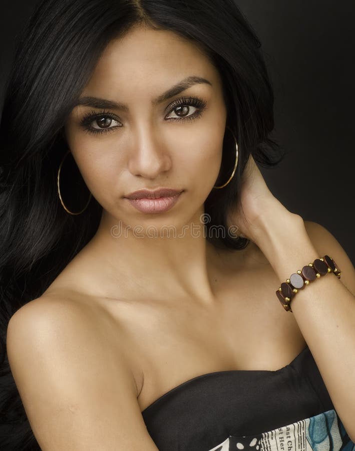 Beautiful Exotic Young Woman Stock Image - Image of calm, color: 24302703