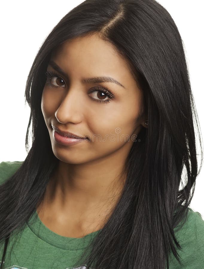 Beautiful Exotic Young Woman S Face Stock Photo - Image of fresh ...