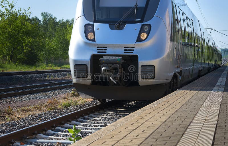 Beautiful Express Train, Races by Rail Summer Stock Image - Image of ...