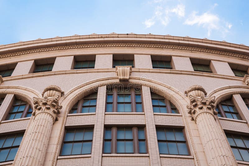 Beautiful Exterior Architecture with Clear Sky of Ancient Classical ...