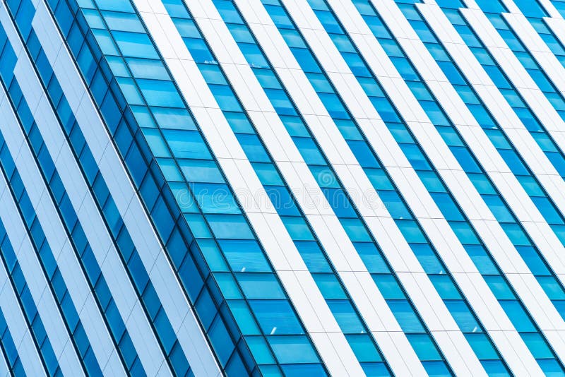 Beautiful Exterior Building and Architecture with Window Pattern Stock ...