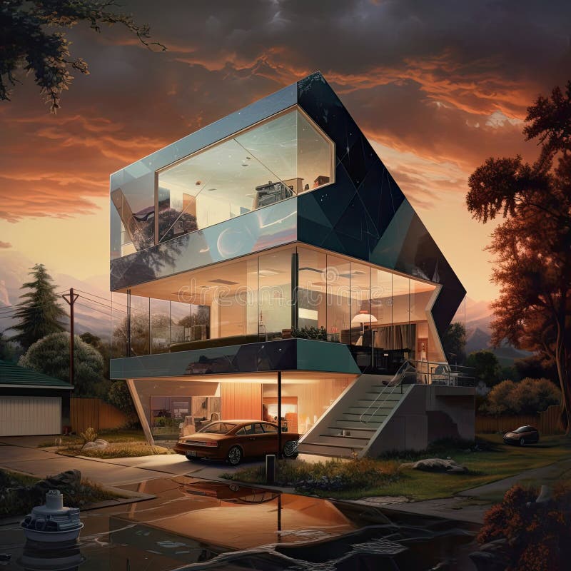 A House of the Future Built in an Iceberg in Anarctica. Future Living ...