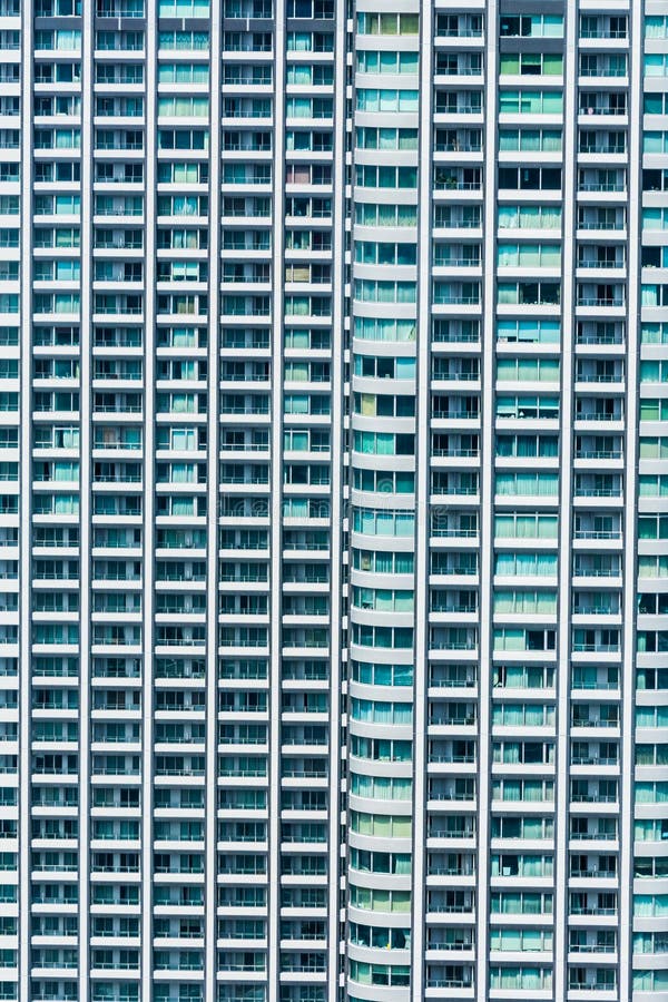 Beautiful Exterior Building and Architecture with Window Pattern Stock ...