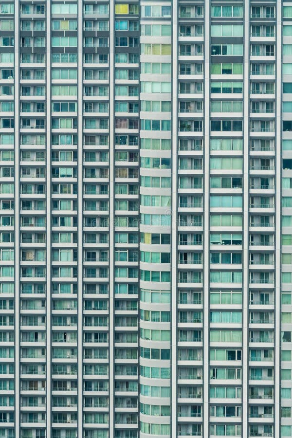 Beautiful Exterior Building and Architecture with Window Pattern Stock ...