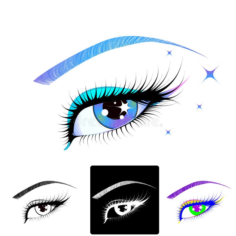 Beautiful eye stock vector. Illustration of beautiful - 12607555