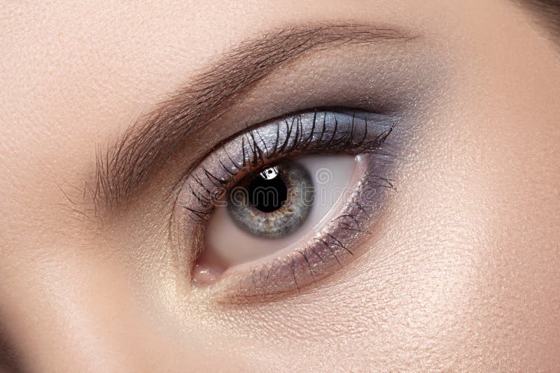 Beautiful Eye Makeup. stock photo. Image of groomed, blue - 59347618