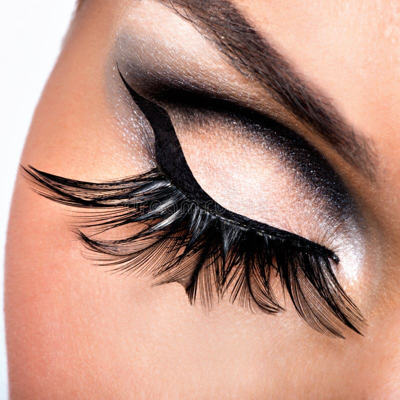 Beautiful Eye Makeup stock image. Image of design, lashes - 37827495