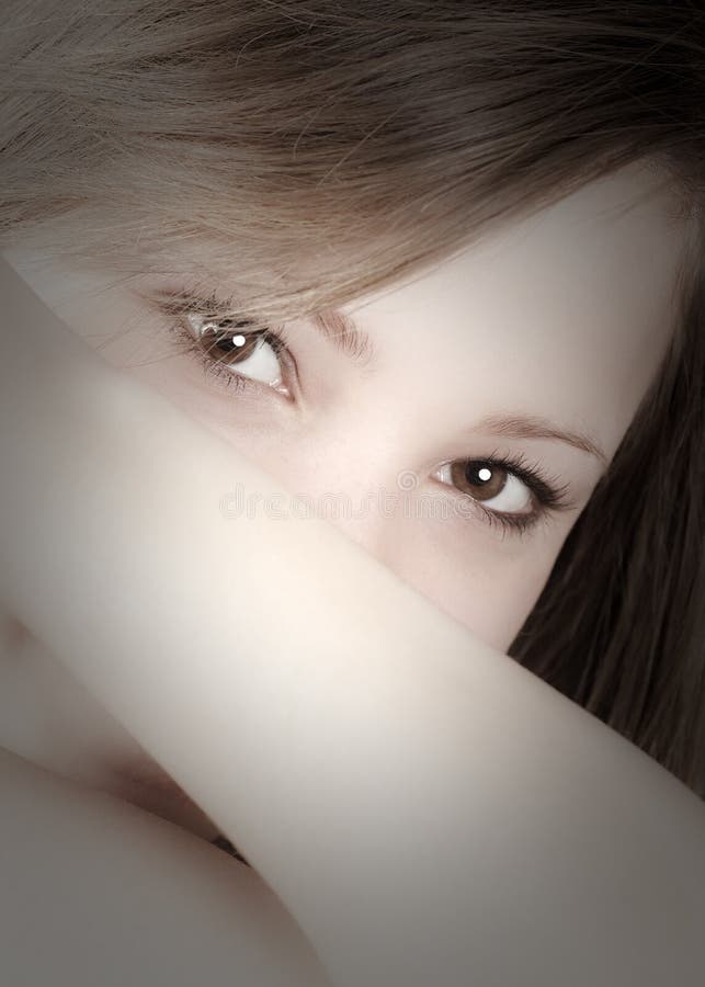 Beautiful eyes stock image. Image of adult, human, look - 14343217