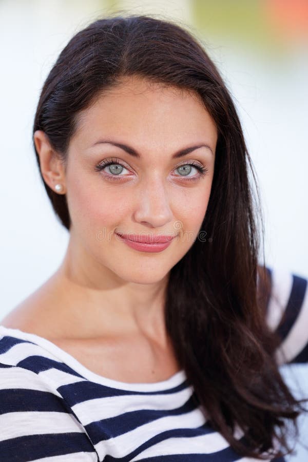 Tall Brunette Young Woman Hazel Eyes Stock Photos - Free & Royalty-Free ...