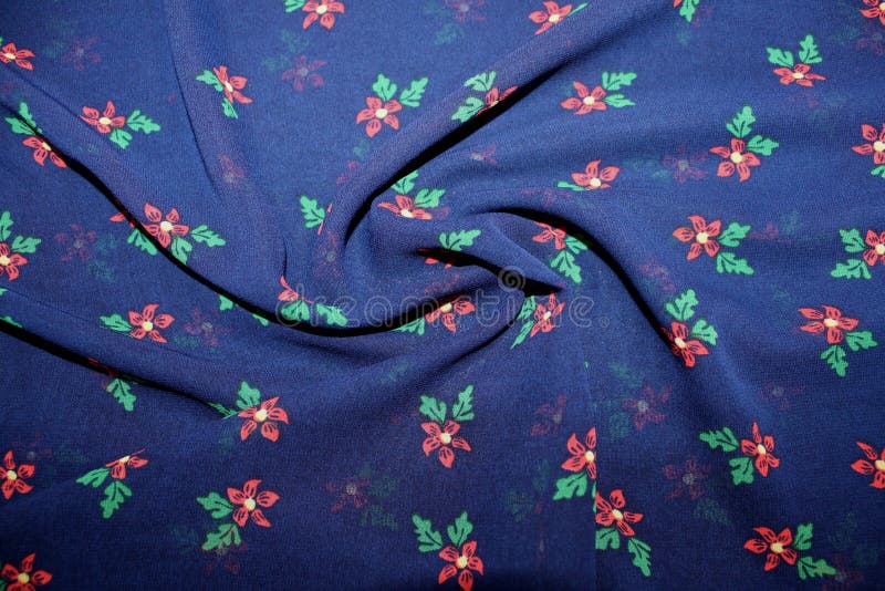 Beautiful Fabric with Floral Patterns Stock Image - Image of fashion ...