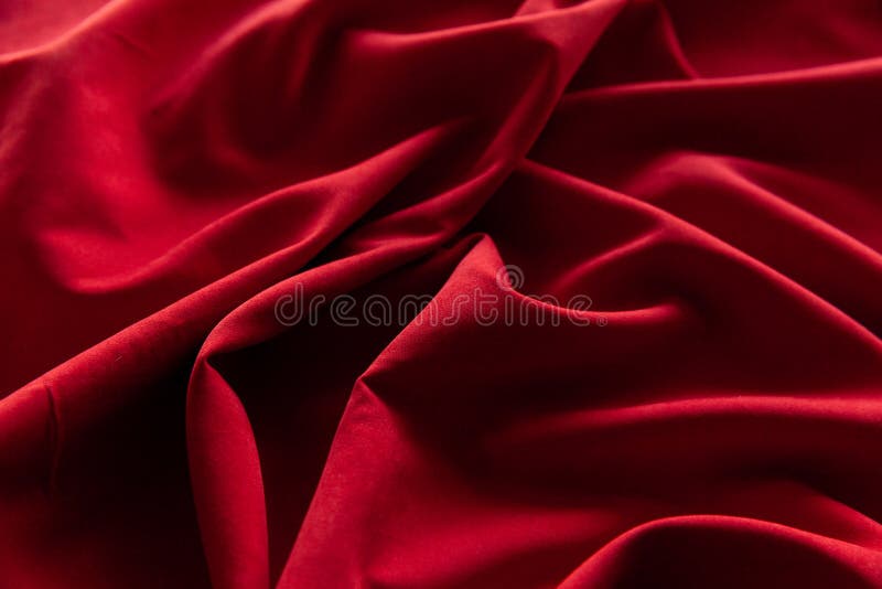 Beautiful Fabric of One Color is Folded on a Table Stock Image - Image ...
