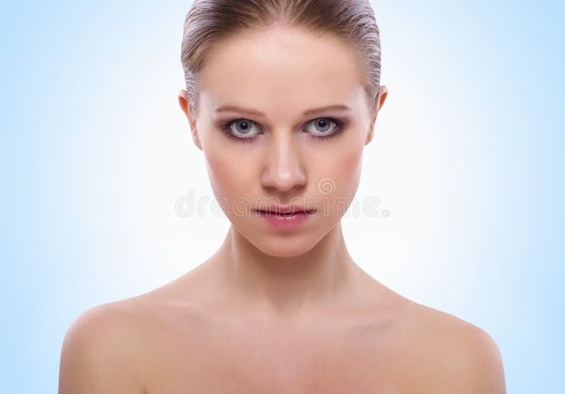 Beautiful Face a Healthy Girl Stock Photo - Image of complexion, health ...