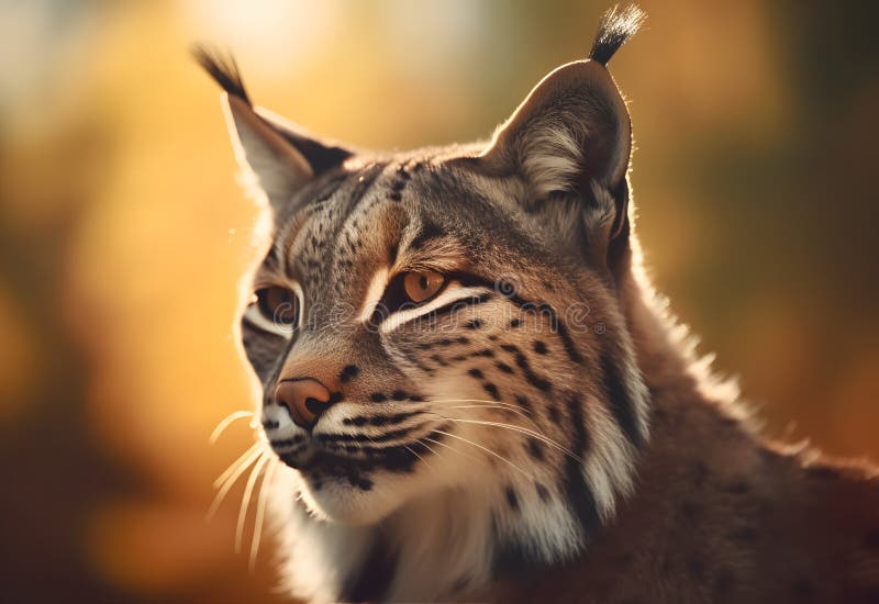 A beautiful face of a lynx stock illustration. Illustration of snout ...